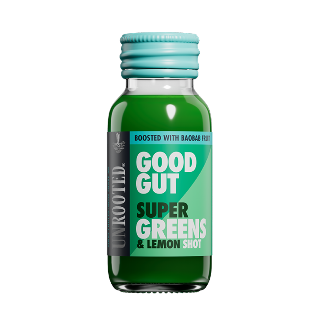 Natural, High-Fibre Super Greens & Lemon Shots | UNROOTED Drinks